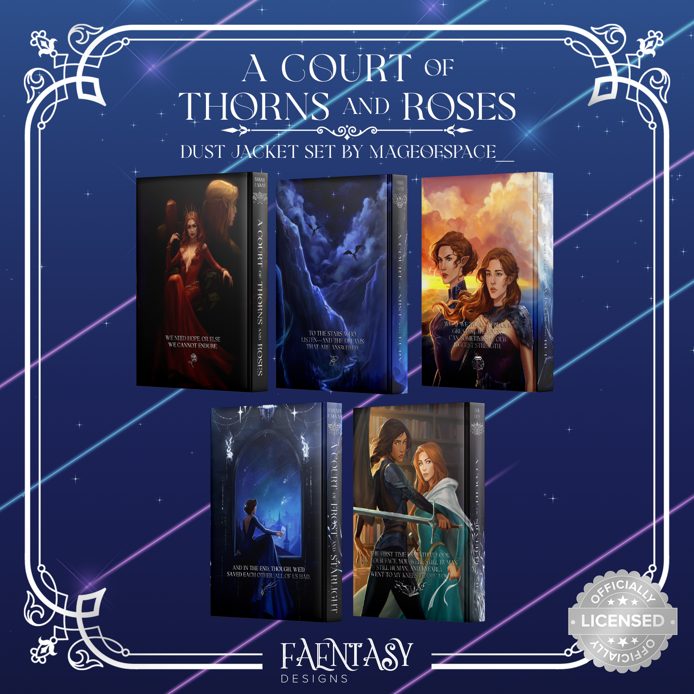 ACOTAR Dust Jacket Set – Faentasy Designs